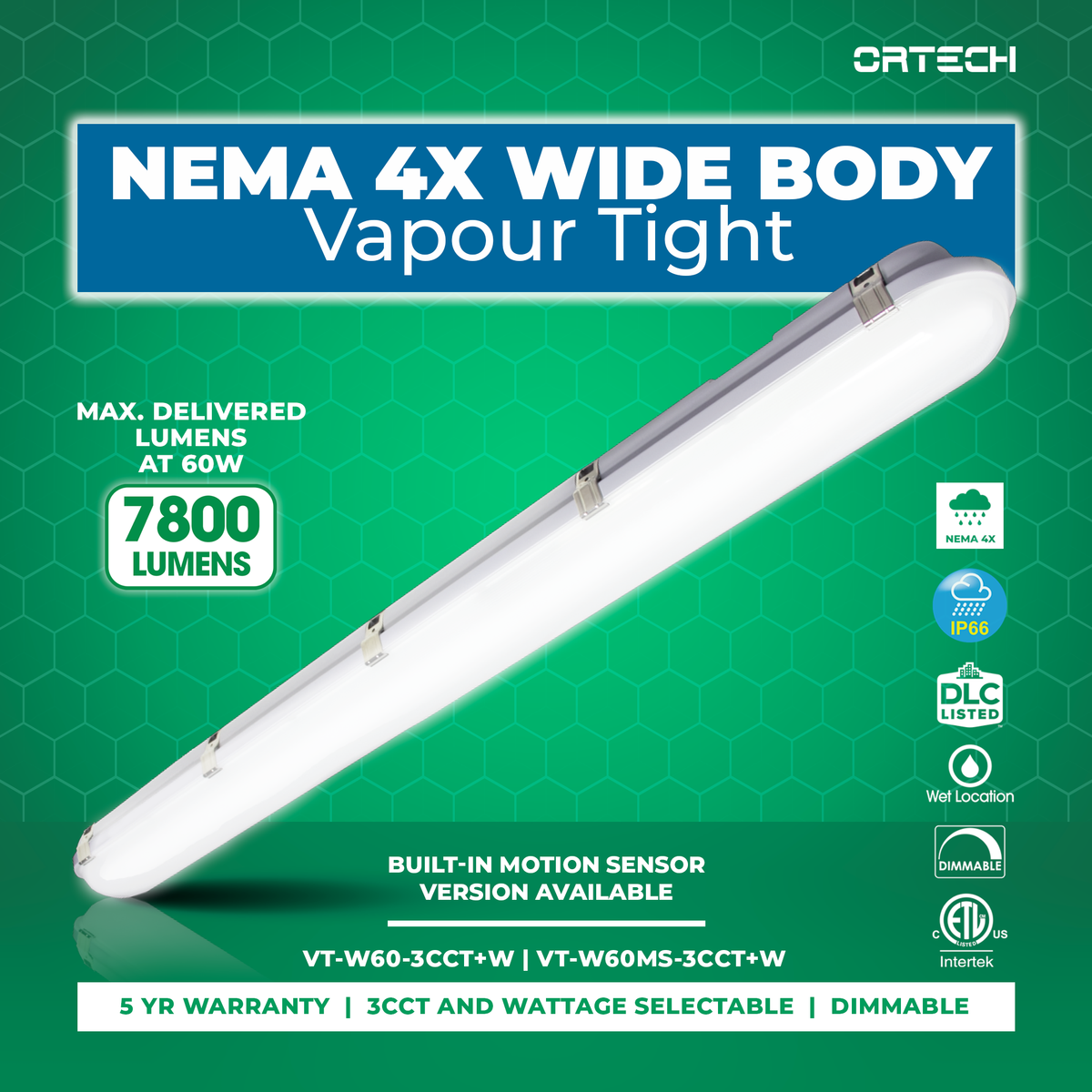 NEMA 4X WIDE BODY VAPOUR TIGHT – ORTECH Industries Ltd.